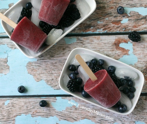 Triple Berry Popsicles
