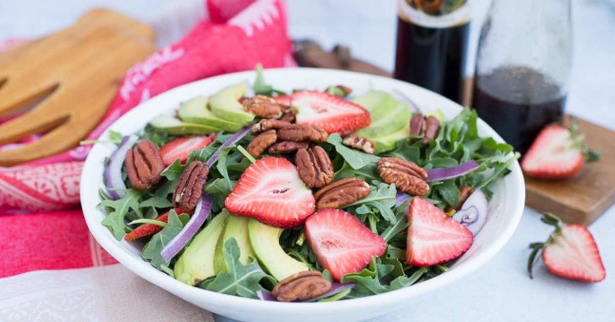 Strawberry Salad with Balsamic Dressing - EverydayMaven™