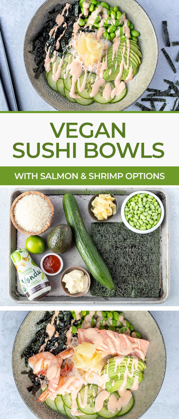Deconstructed Sushi Bowl with Seafood Option - EverydayMaven™